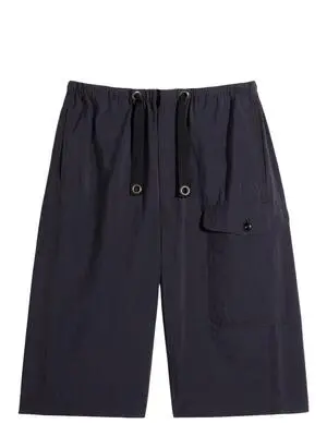 LEMAIRE Relaxed Fit Cargo Shorts - Squid Ink