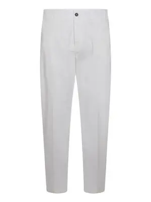 Eleventy Stretch Waistband Pants - White