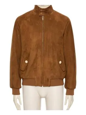 Valentino Garavani Zip-up Mock Neck Jacket - Brown