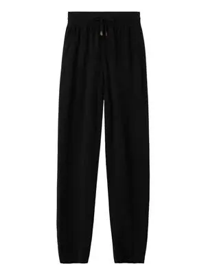 Loro Piana Merano Drawstring Knitted Trousers - Black