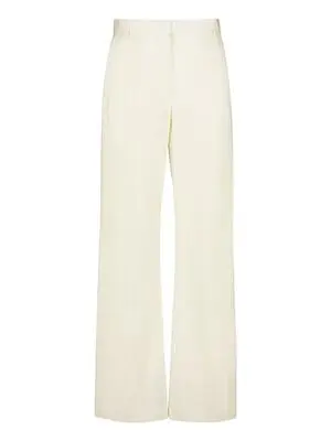 Stella McCartney High-waisted Belted Trousers - Vanilla