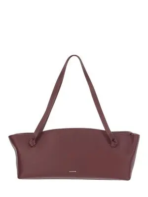JIL SANDER Top Handle Tote Bag - Burgundy