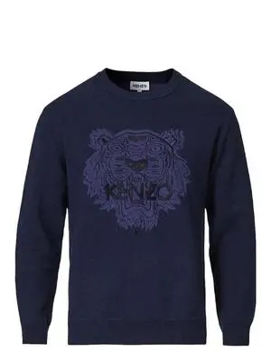 Kenzo Tiger Embroidered Sweater - Black