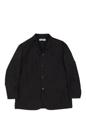 JIL SANDER Long-sleeved Jacket With Asymmetrical Hem - Black
