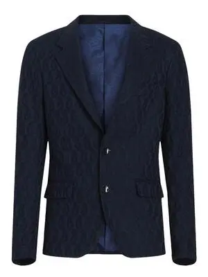 Etro Single-breasted Logo Detailed Blazer - Black