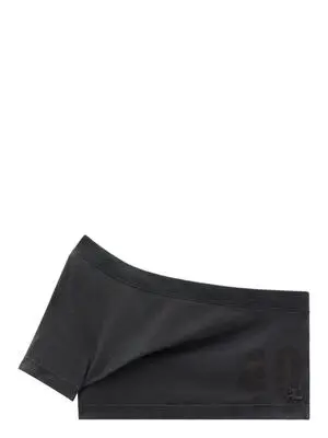 COURREGES Courrèges Tuba Printed Stonewashed Cropped Top