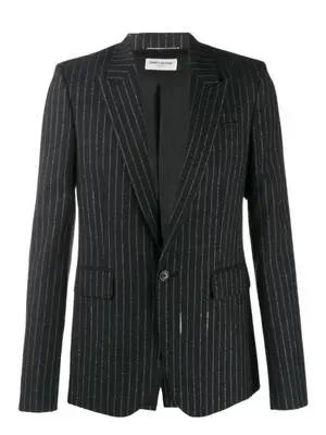SAINT LAURENT Metallic Stripes Blazer