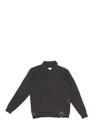 MAISON MARGIELA Long Sleeved Polo Shirt - Black