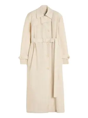 Sportmax Zavorra Belted Trench Coat - Vanilla