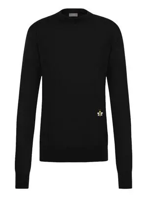 Dior Bee Embroidered Pullover - Black
