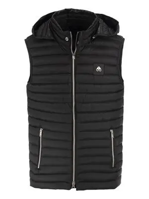 Moose Knuckles Logo-patch Padded Gilet - Black