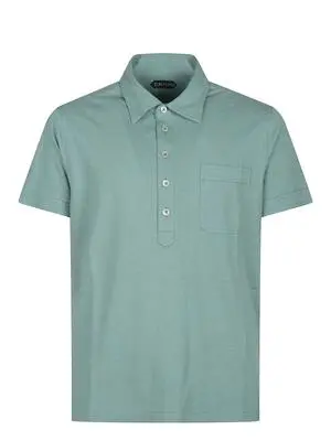 TOM FORD Piquet Polo Shirt - Pale Mint