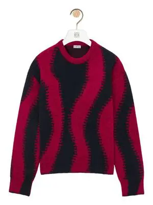 LOEWE Loewe Abstract Stripe Wool Blend Sweater