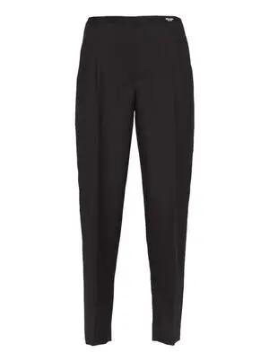Prada High Waist Tailored Trousers - Black