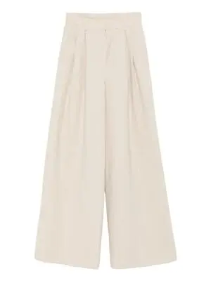 Antonelli Firenze Pleated Detail Casual Pants - White