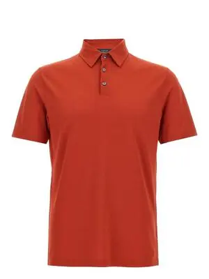 ZANONE Zanone Short-Sleeved Polo Shirt Red