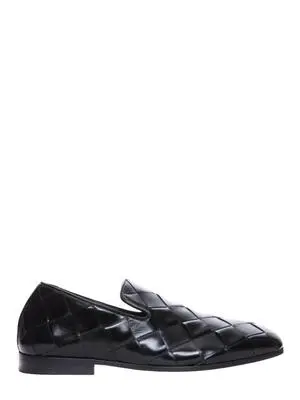 Bottega Veneta Intrecciato Roma Slippers - Black