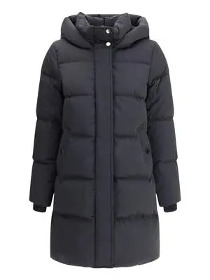 Woolrich Kelly Down Jacket With Hood - Black
