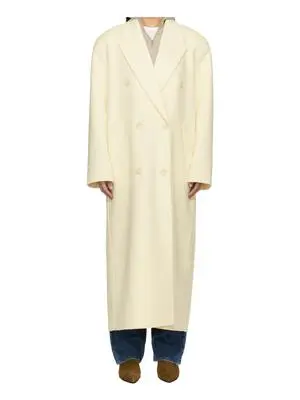 THE FRANKIE SHOP Double-breasted Coat - Nude