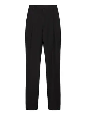 Versace Straight Leg Tailored Trousers - Black