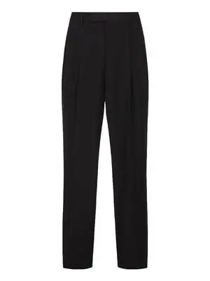 Versace Straight Leg Tailored Trousers - Black