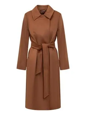Max Mara Max Mara Belted Coat Brown