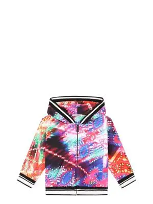 Dolce & Gabbana Printed Zip-up Hoodie - Multicolor