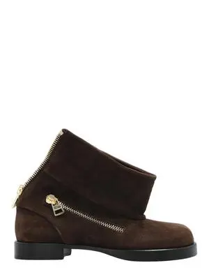 J.W.ANDERSON Round Toe Zip Up Ankle Boots - Black
