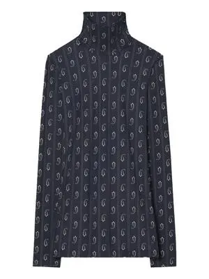 TORY BURCH Tory Burch Paisley Print Turtleneck Top