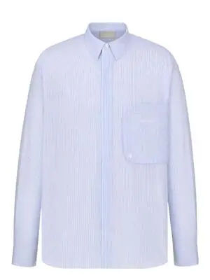 Dior Embroidery Shirt - Blue