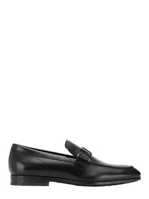 TOD'S T Logo Loafers - Black