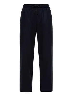 Moncler Logo Patch Jogging Pants - Navy Blue