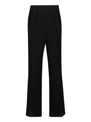 MAISON MARGIELA Wide-leg Trousers With Hot Seam Details - Black