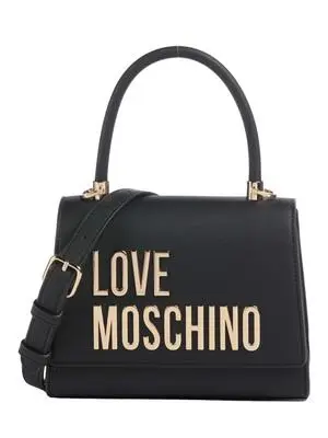 Moschino Love Logo-lettering Top Handle Bag - Black