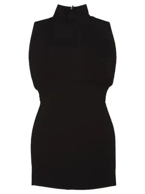 Alaïa Satin Knit Cinched Mini Dress - No