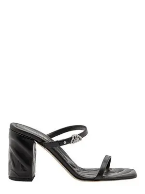 Alexander McQueen Seal Strap Slip-on Mules - Black