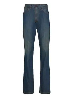 MAISON MARGIELA Americana Wash Turn-up Jeans - Blue