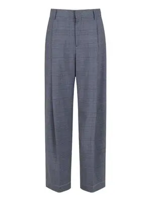 Marni Prince Of Wales Check Wool Trousers - Gray