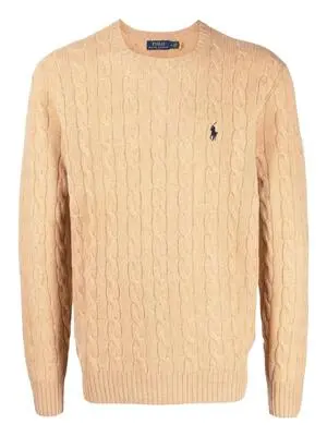 POLO RALPH LAUREN Polo Ralph Lauren Cable Knit Jumper With Embroidered Pony