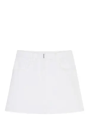 Givenchy A-line Midi Skirt - White