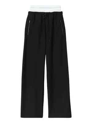 Alexander Wang Logo Decorated Stretch Sweatpants - Gradient Black