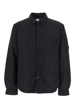 C.P. COMPANY Chrome-r Padded Overshirt - Black