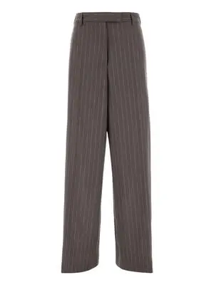 DRIES VAN NOTEN Dries Van Noten Pinstriped Wide-Leg Trousers