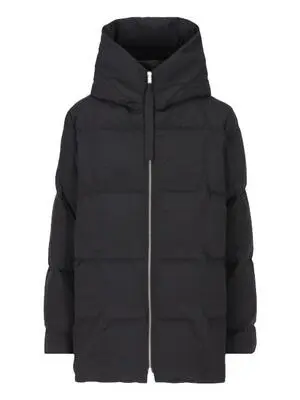 JIL SANDER Quilted Down Jacket - Black