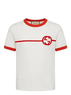 Gucci Round Neck Printed T-shirt - Off White