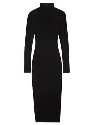 Isabel Marant Étoile Semi-sheer High-neck Long-sleeved Dress - Black