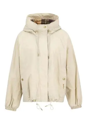 Barbour Long Sleeve Casual Jacket With Drawstring Hem And Hood - No