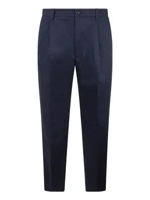 DEPARTMENT 5 Gin Pleated Trousers - Navy