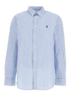 Polo Ralph Lauren Striped Button-up Shirt - Light Blue