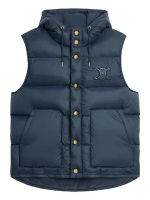CELINE Celine Oversized Sleeveless Down Jacket In Lightweight Nylon